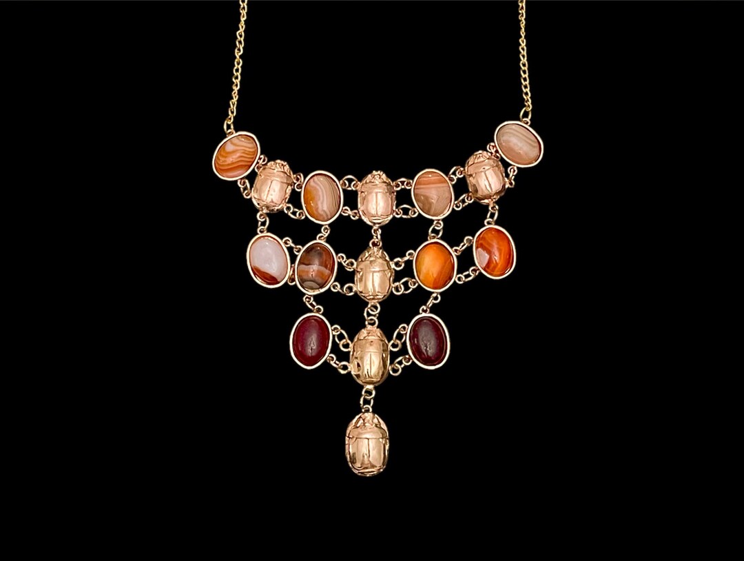 Egyptian Scarab Pectoral Necklace: Ancient Egypt Style - Etsy