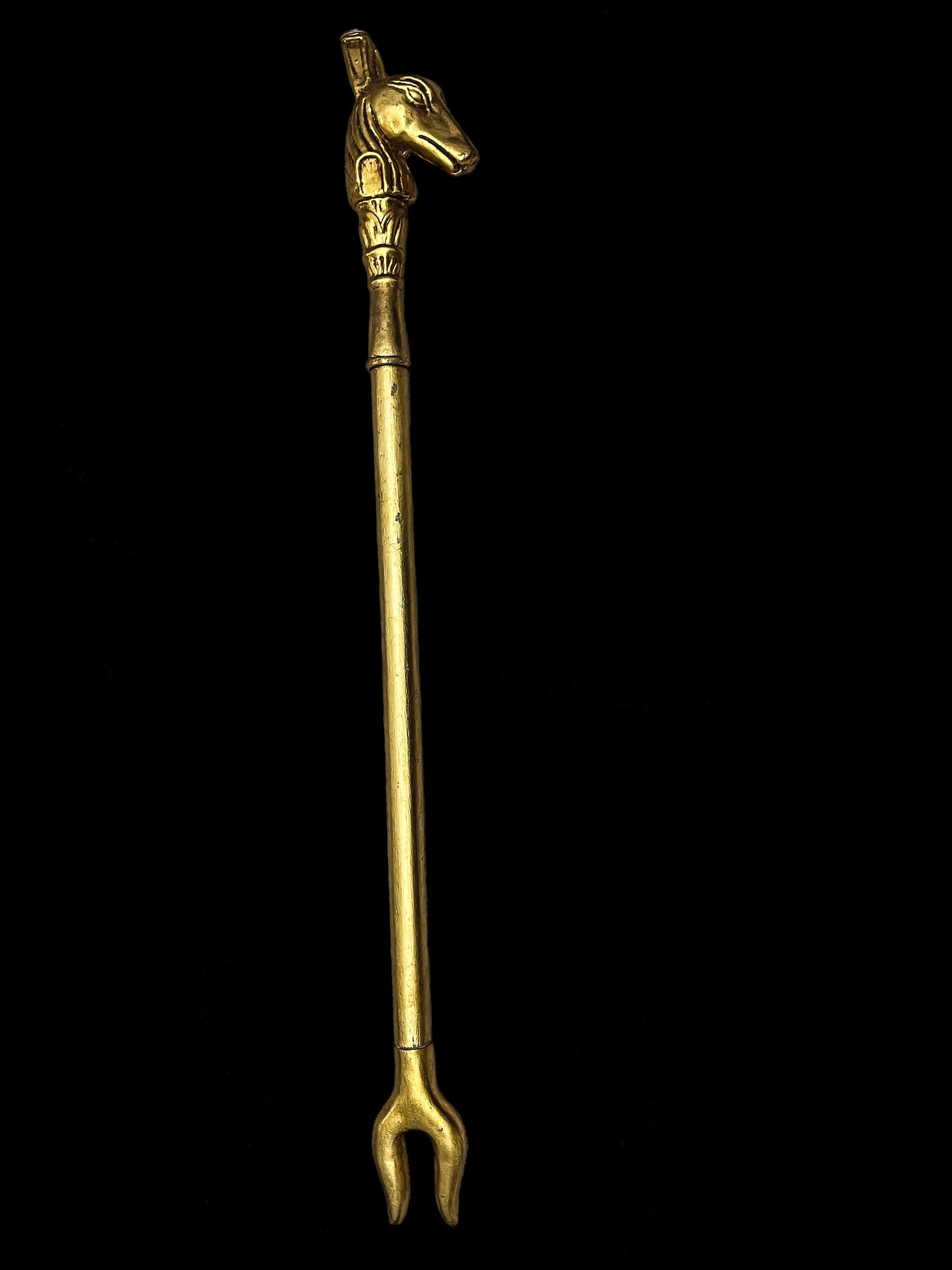Sceptre Staff, Head of Anubis Waz Sceptre. Ancient Egyptian Waz-scpetre ...