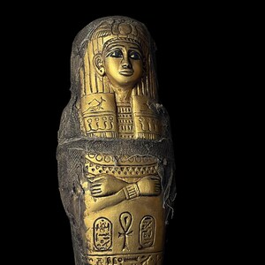 Big Egyptian Vintage Ushabti, Shabti With God Anubis. Egyptian Replica ...