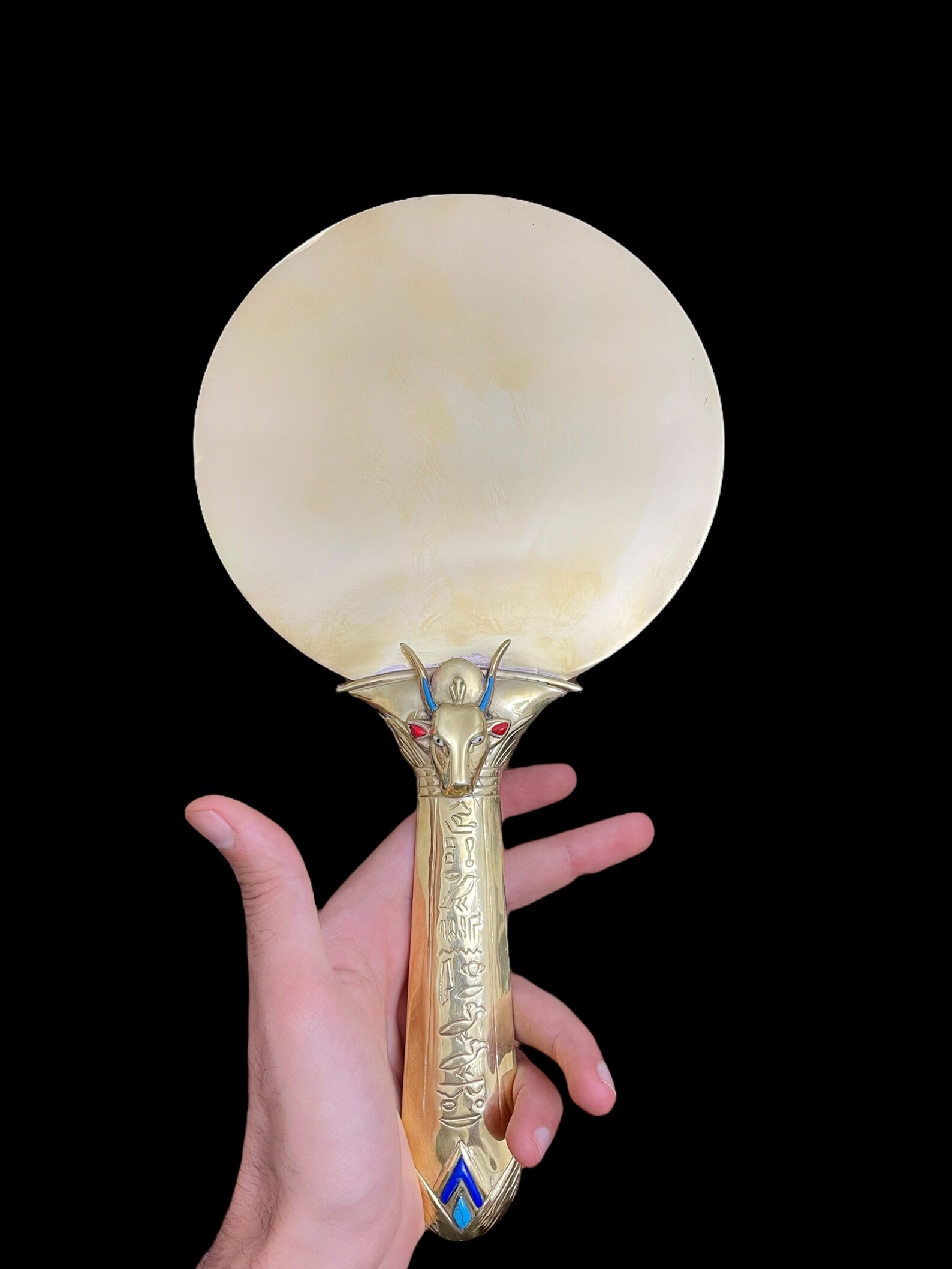 Goddess Hathor Mirror: Ancient Egyptian Religious Artifact - Etsy
