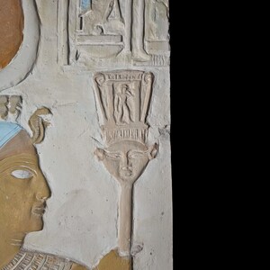Large Goddess Hathor Relief Made of Stone , Statue for the Egyptian ...