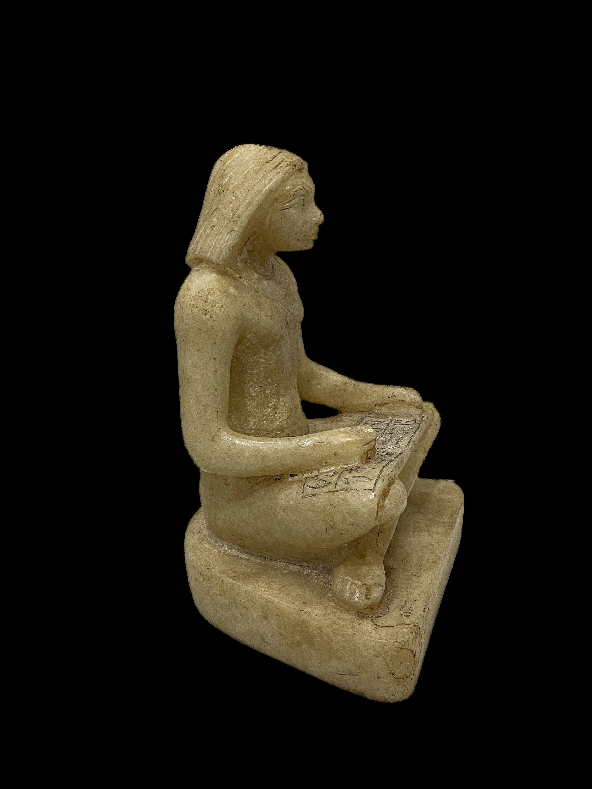 Very Old Scribe Statue Made in Egypt Statue of Seated Scribe - Etsy ...