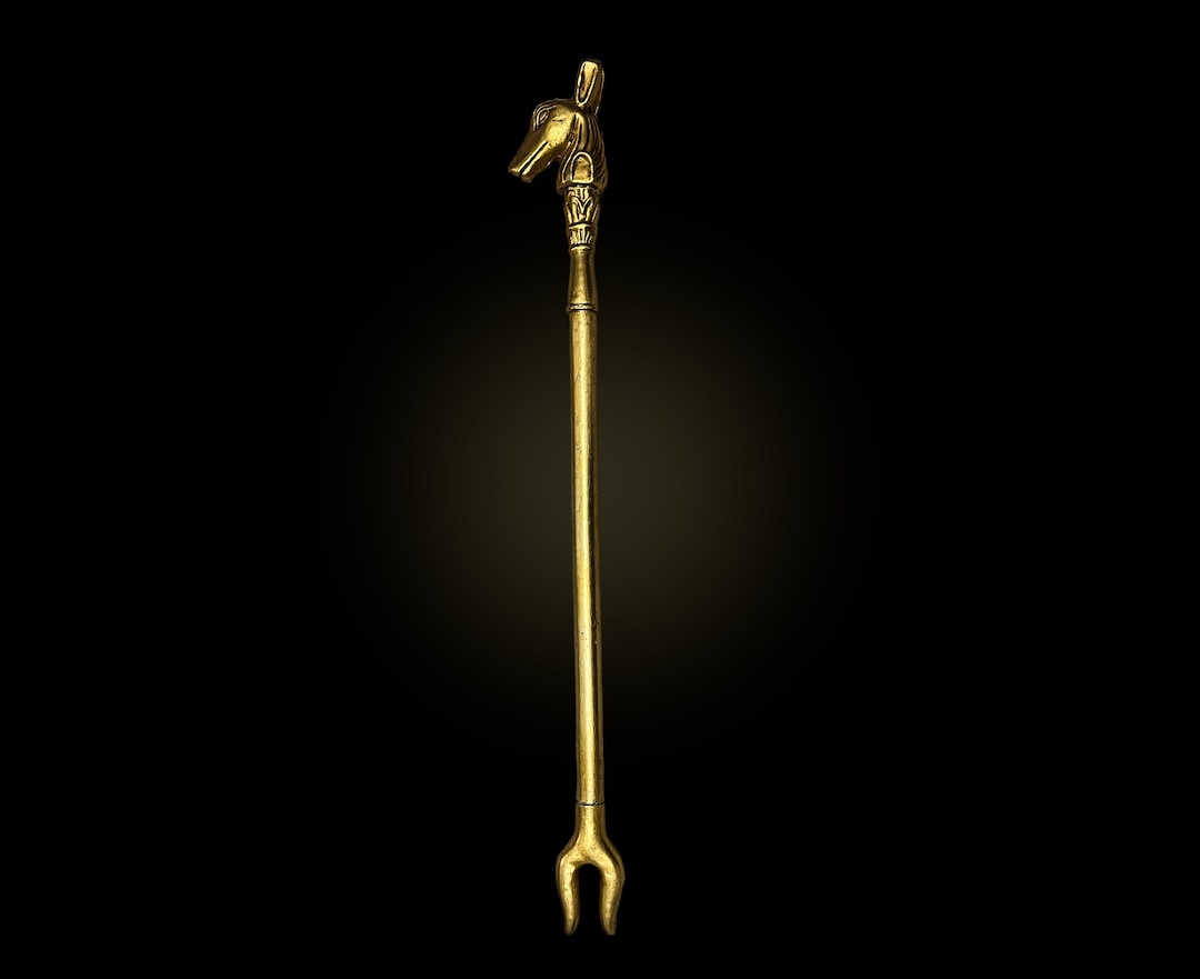 Sceptre Staff, Head of Anubis Waz Sceptre. Ancient Egyptian Waz-scpetre - Etsy