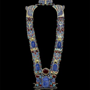 King Tutankhamun Scarab Necklace, Pectoral for King Tutankhamun ...