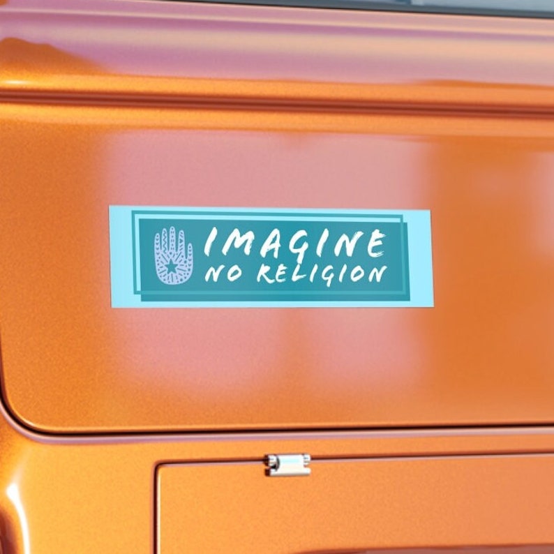 Imagine No Religion - Bumper Sticker - Etsy