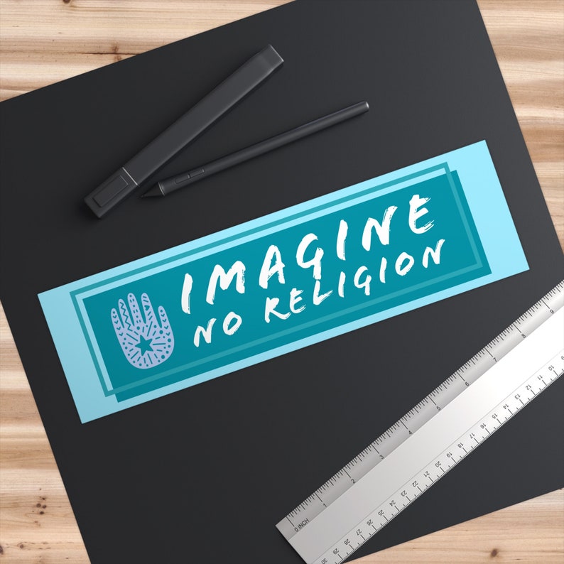 Imagine No Religion - Bumper Sticker - Etsy
