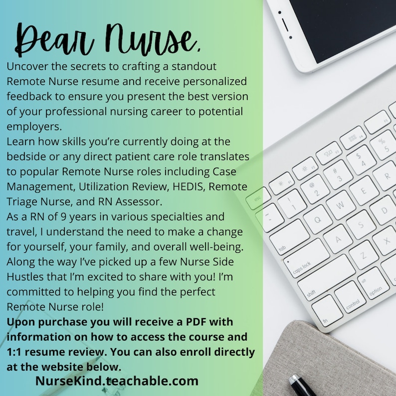 Remote Nurse Success Bundle, Remote Nurse Resume Template, Tips&tricks ...