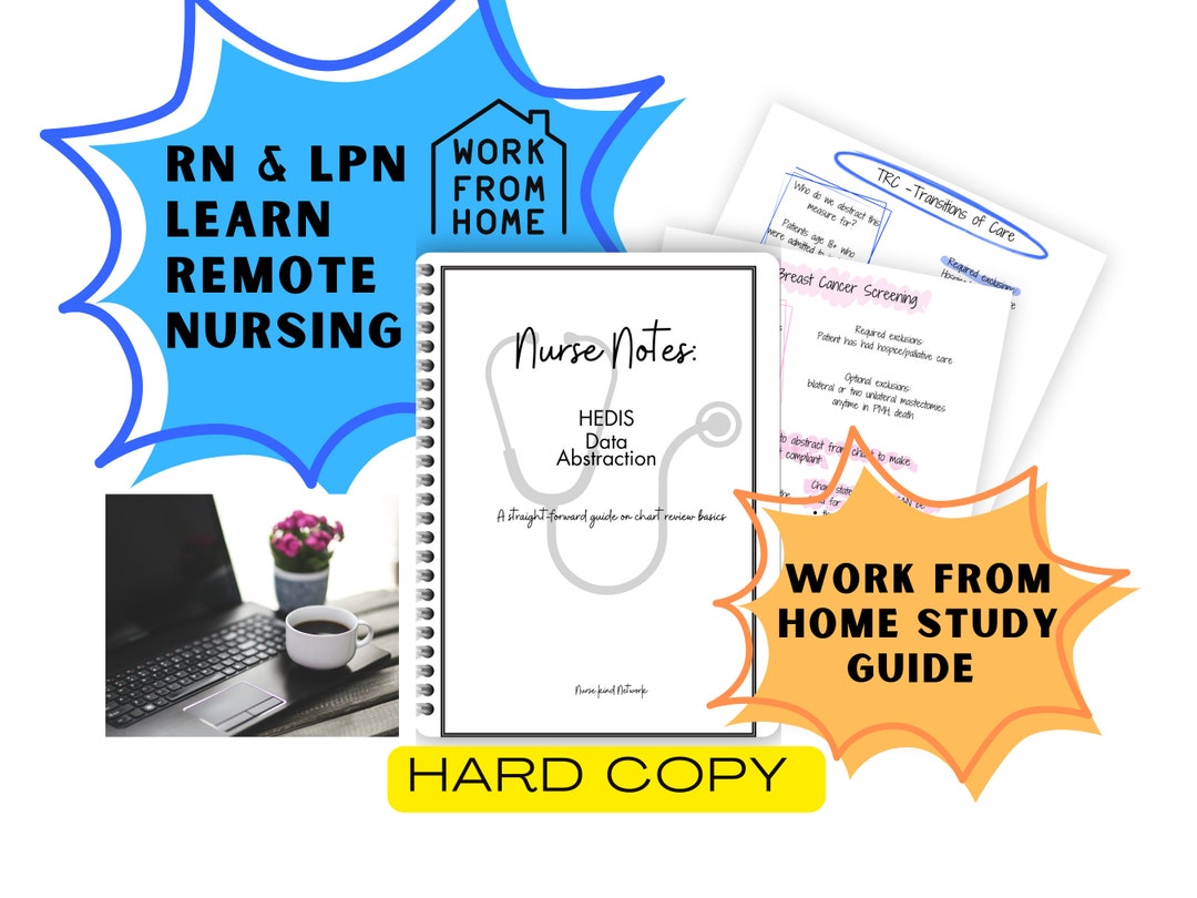 RN & LPN Learn HEDIS Nursing Work From Home Study Guide Data - Etsy