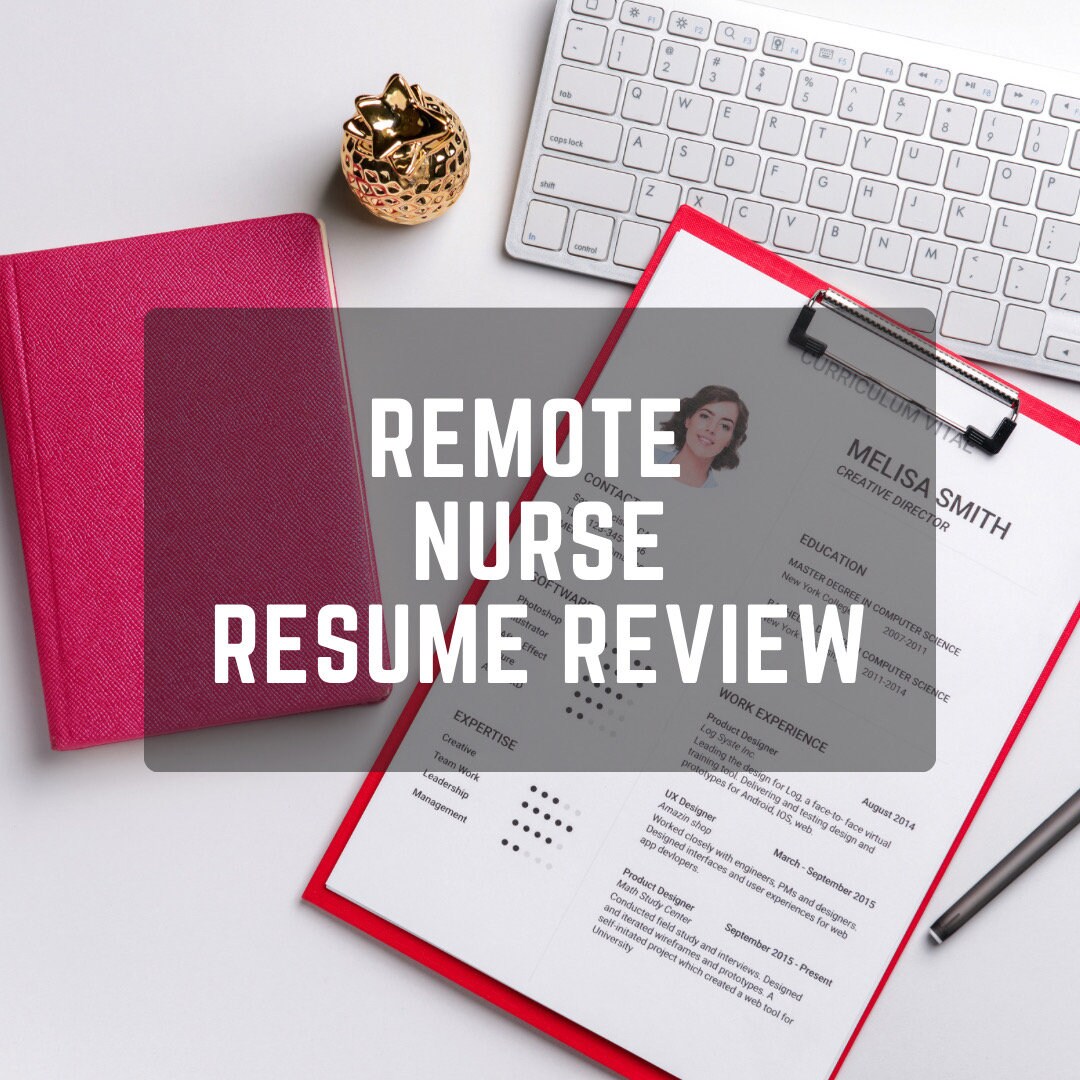 Remote Nurse Success Bundle, Remote Nurse Resume Template, Tips&tricks ...