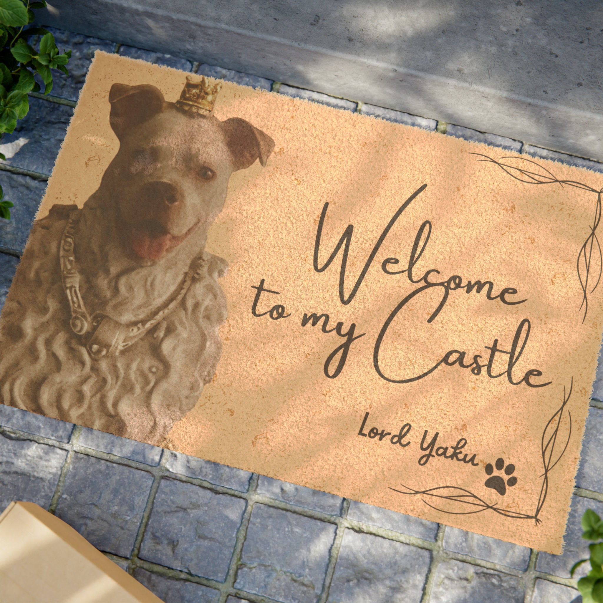 Welcome Home Mat Personalized Dog Doormat Dog Lovers Gift - Etsy