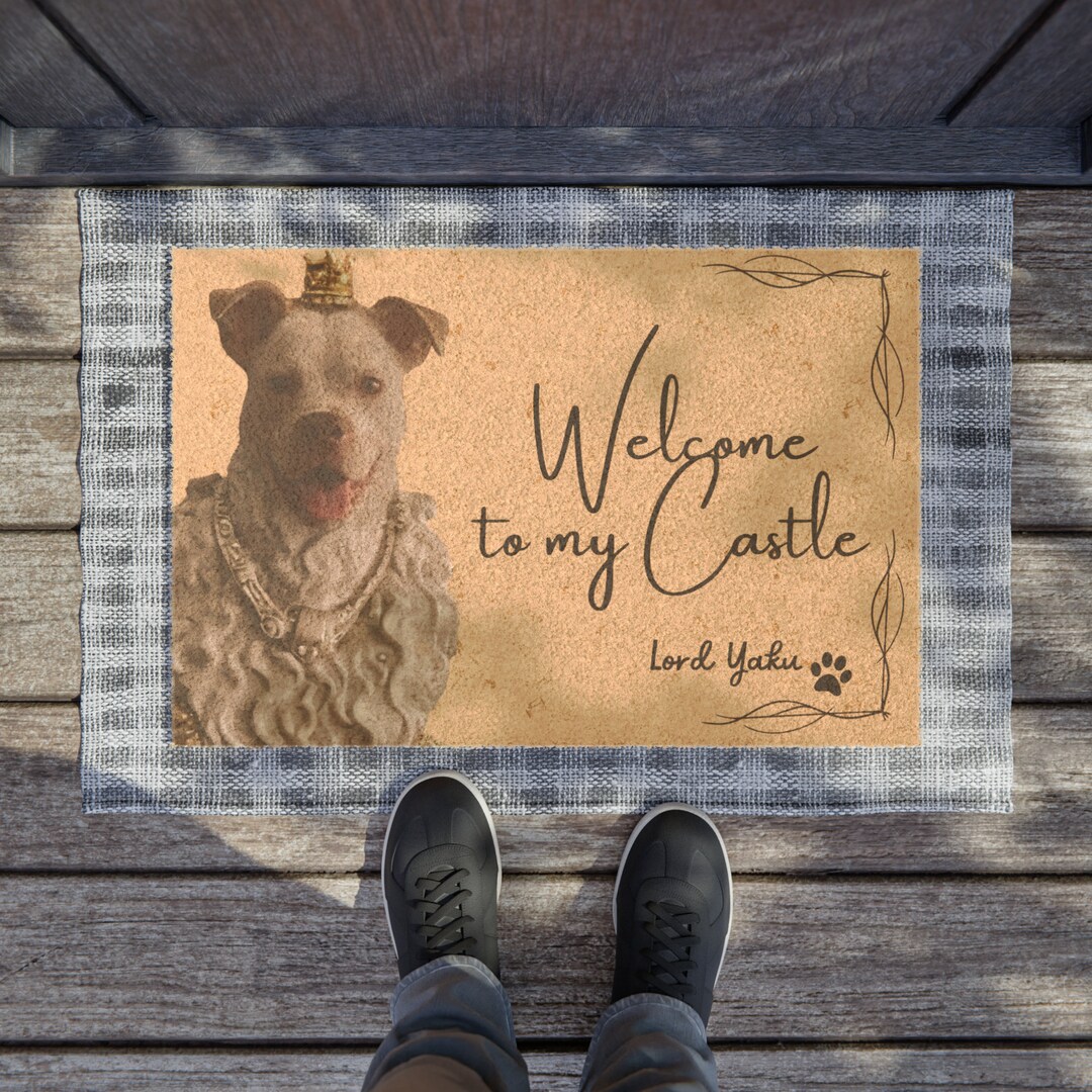 Welcome Home Mat, Personalized Dog Doormat, Dog Lovers Gift, Dog Mom ...