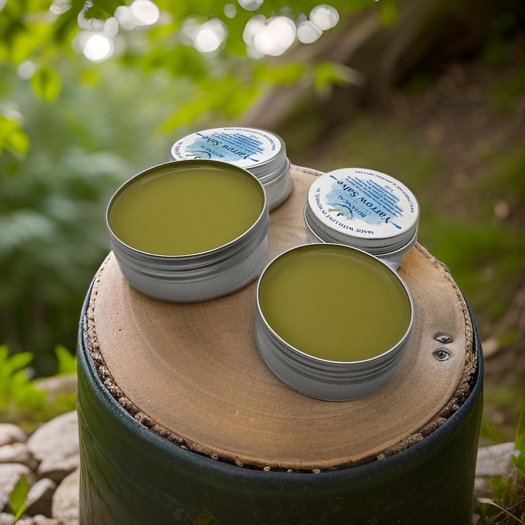 Organically-grown Yarrow Salve: Handmade Herbal Balm - Etsy