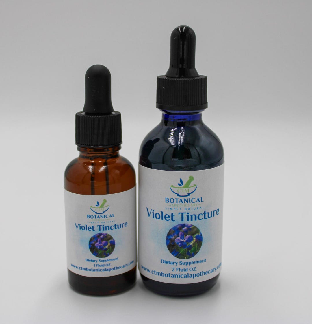 Violet Tincture: Organically Home-grown Herbal Supplement - Etsy