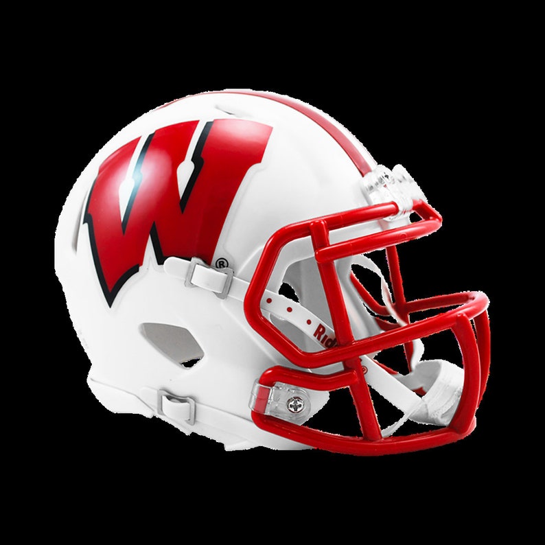 Wisconsin Badgers Speed Riddell Mini Football Helmet - Etsy