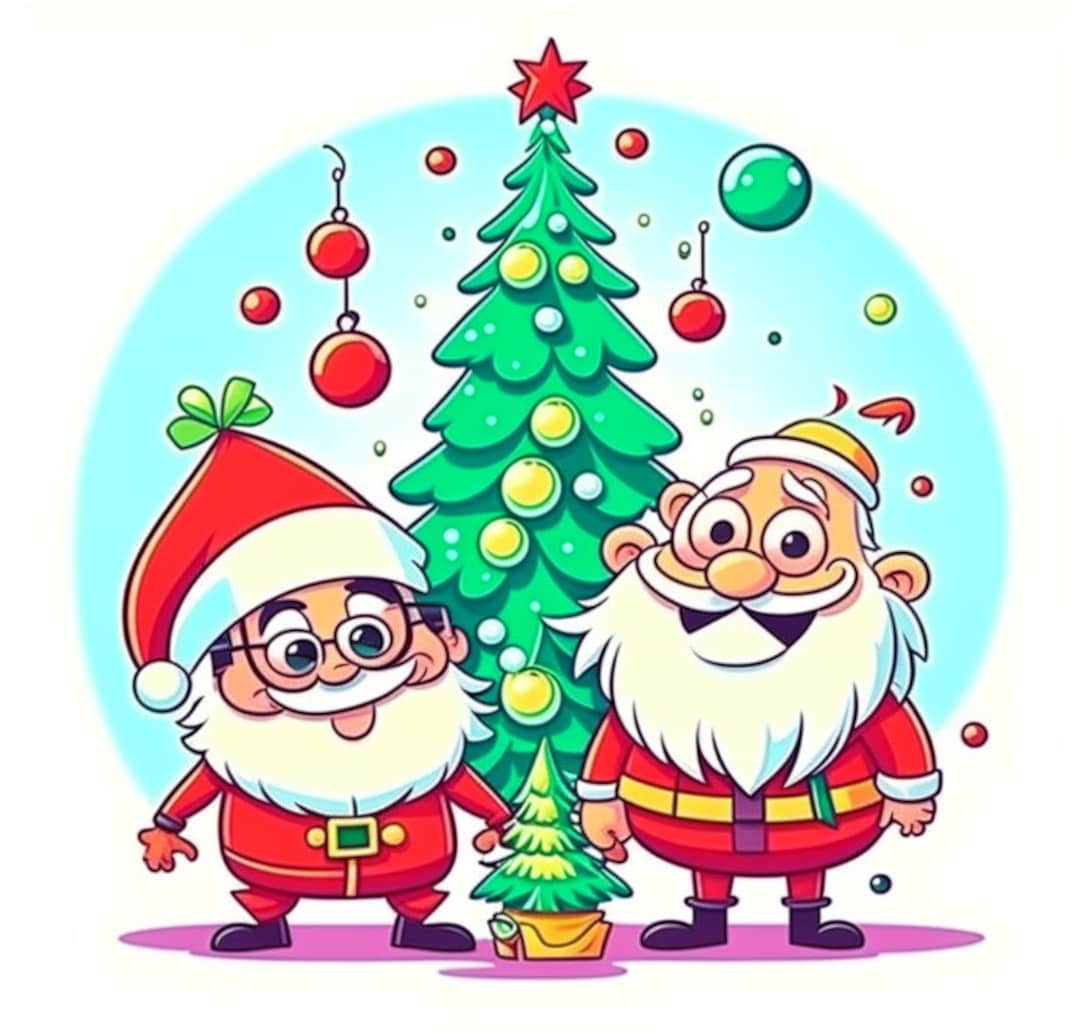 Christmas Santa PNG, No Background, Cricut, Silhouette, Stickers ...