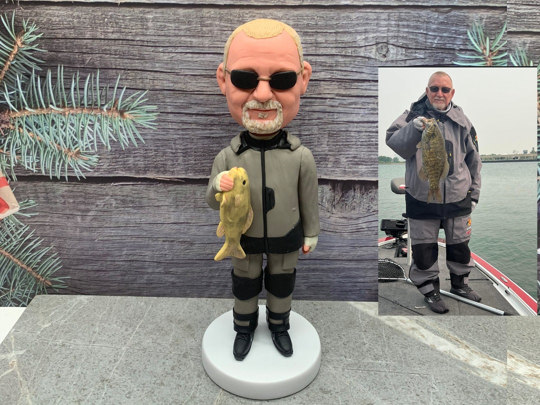 Customized Fisherman Bobbleheads,fishing Enthusiasts ,bobbleheads ...