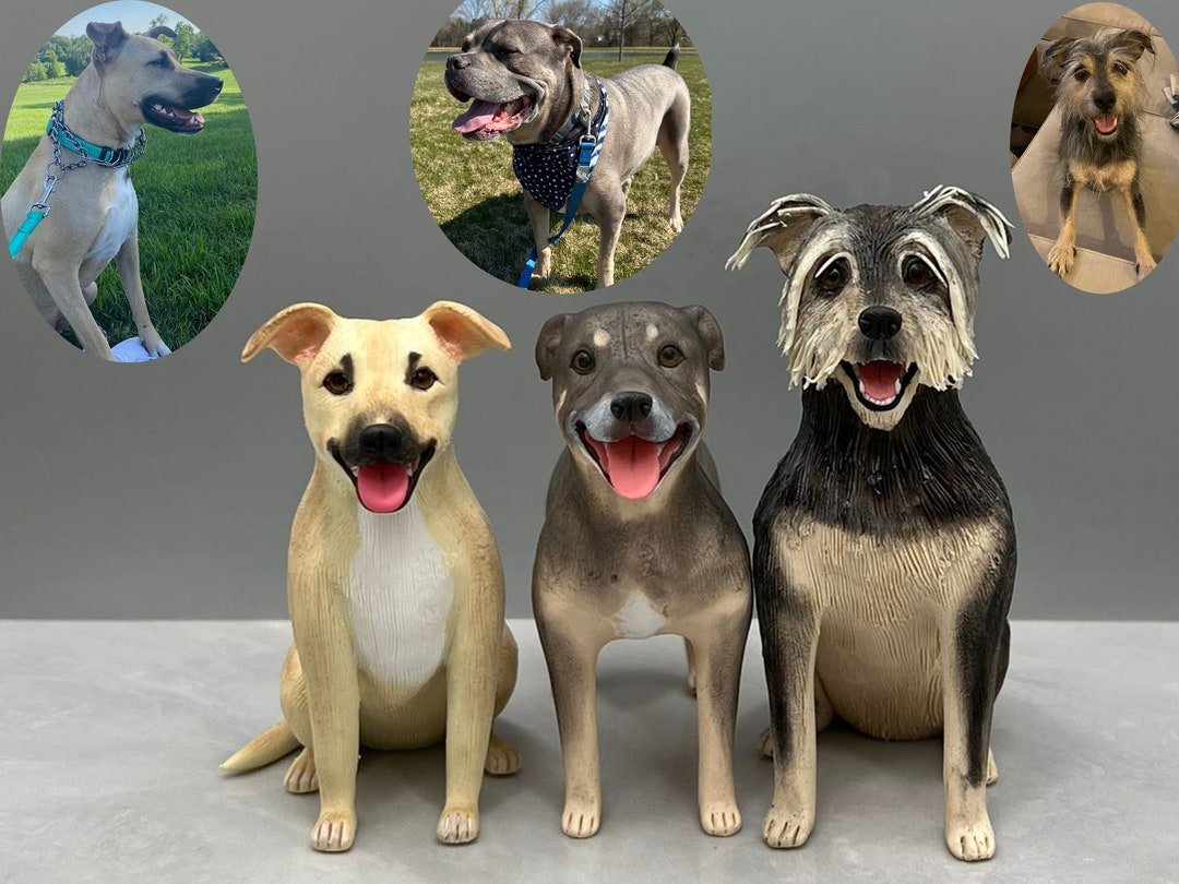 Personalized Dog Clay Sculpture,custom Dog Statue,clay Pet Sculpture ...