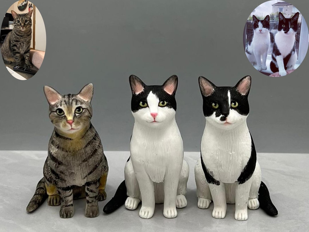 Personalized Customization of Pet Cats, Pet Clay Sculptures, Pet ...
