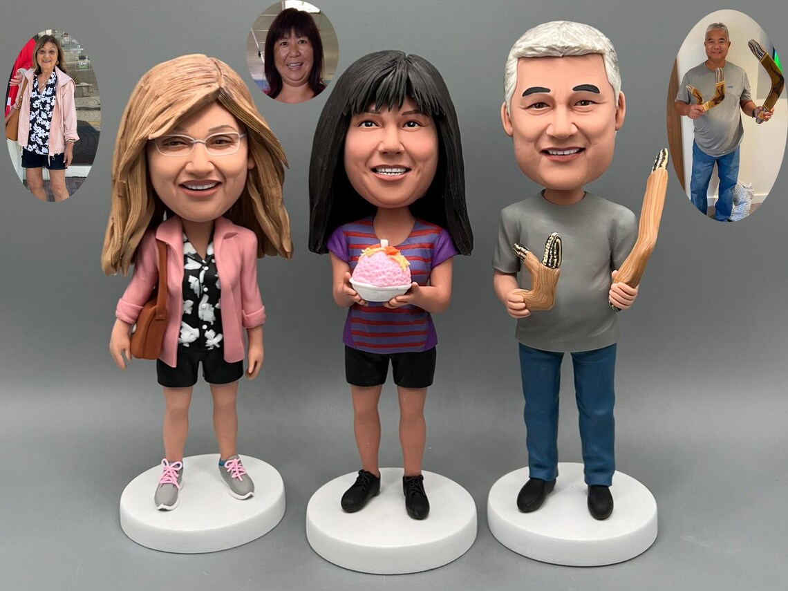 Custom Group Bobbleheads, Custom Family Bobbleheads, Unique Family ...