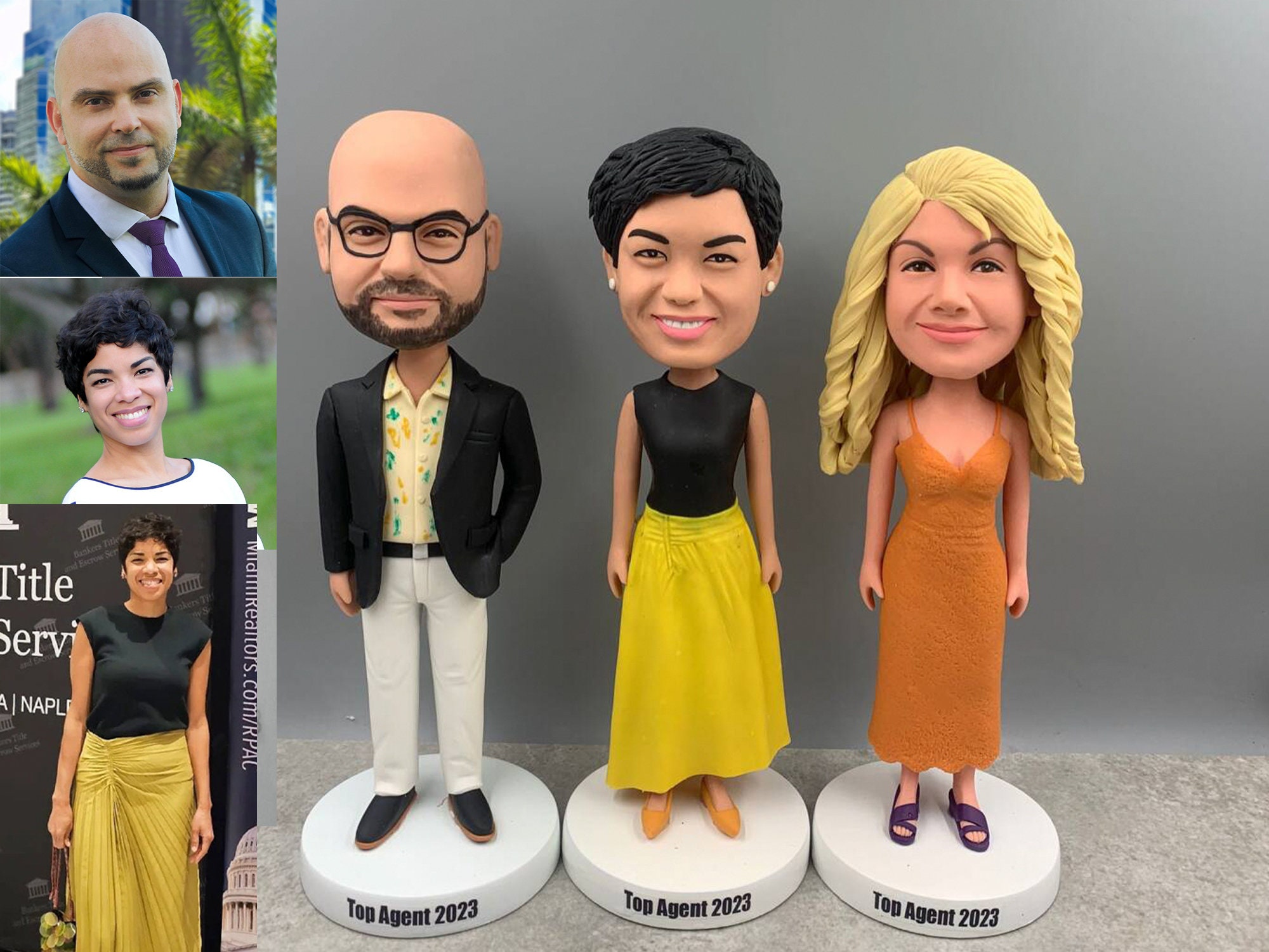 Custom Portrait Bobbleheads, Bobbleheads, Romantic Gifts for Her, Best ...