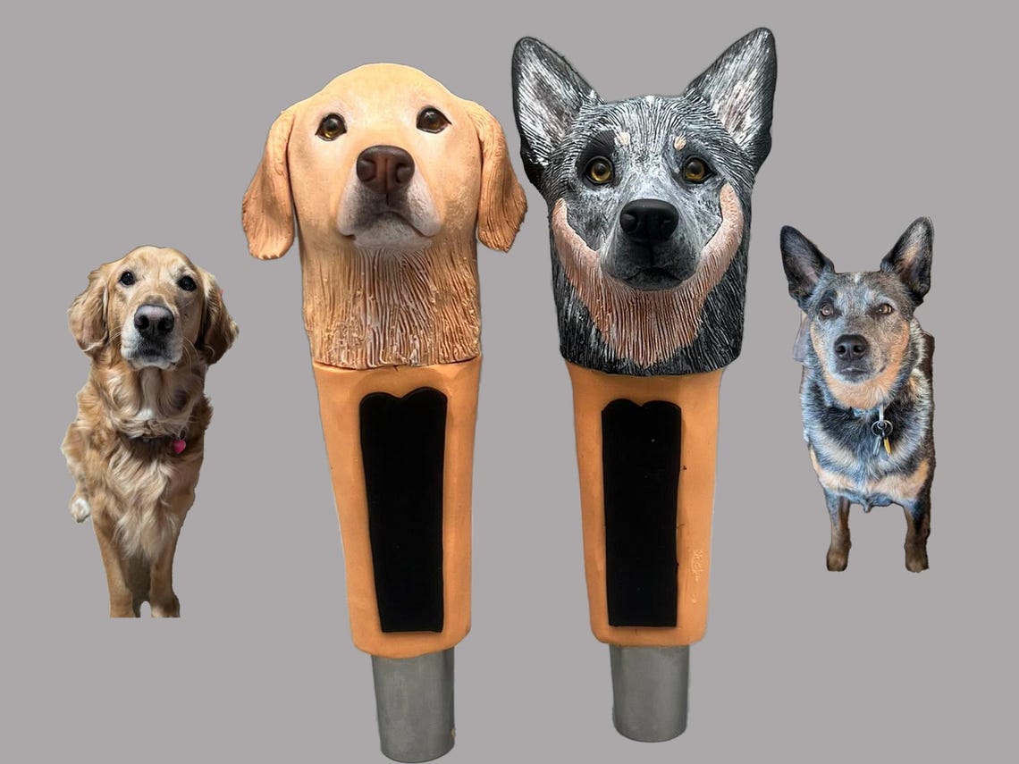 Personalized Custom Beer Faucet Handle, Bubble Head Beer Faucet Handle ...