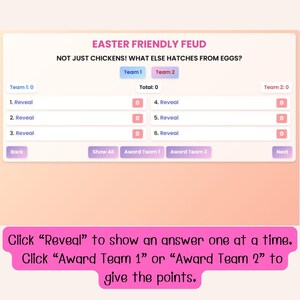 Easter Friendly Feud Game: Editable Canva Template (instant Download ...