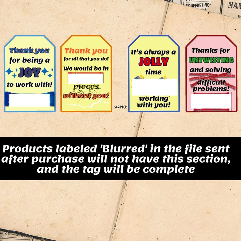 Employee Appreciation Candy Bar Gift Tags (digital Download) - Etsy