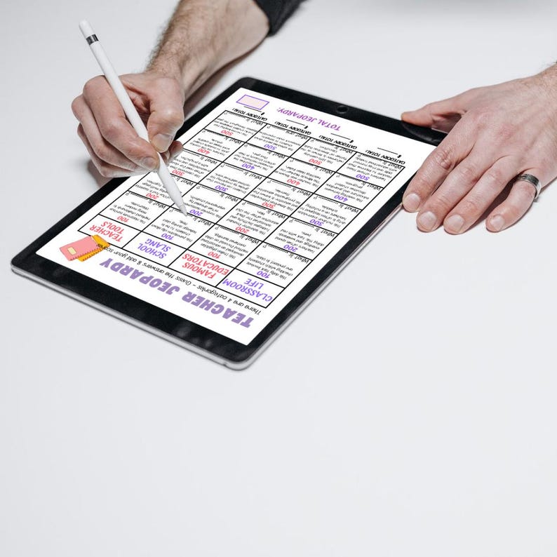 Teacher Jeopardy Game – Fun Classroom Trivia Activity for Teacher ...