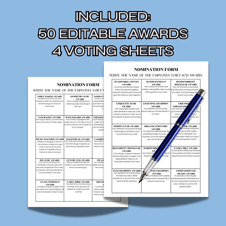 Funny Classroom Awards: 50+ Editable Certificates (canva) - Etsy