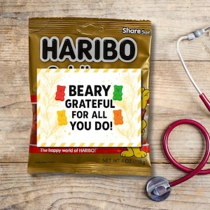 Nurse Appreciation Candy Grams: Printable Thank You Tags (PDF) - Etsy