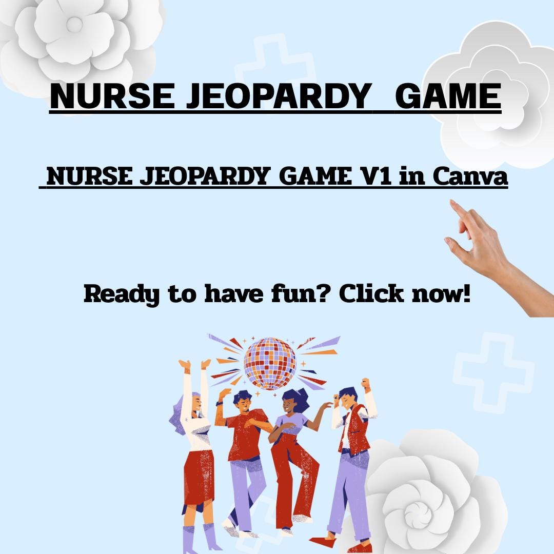 Nurse Jeopardy Game: Fun Trivia for Nurse Week (digital) - Etsy