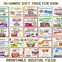 Printable Candy Grams: Teacher & Employee Appreciation Gift Tags ...