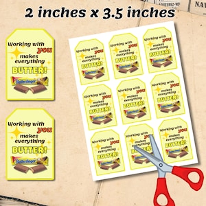 Employee Appreciation Candy Bar Gift Tags (digital Download) - Etsy