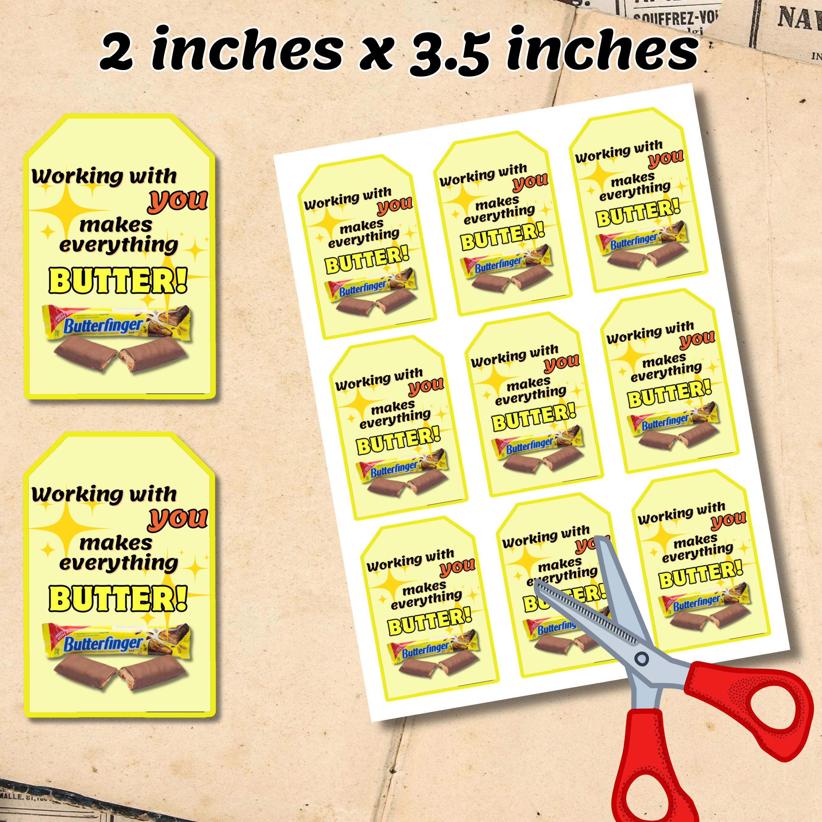 Employee Appreciation Candy Bar Gift Tags (digital Download) - Etsy