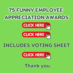 Funny Employee Appreciation Awards - 75 Printable Staff Recognition ...