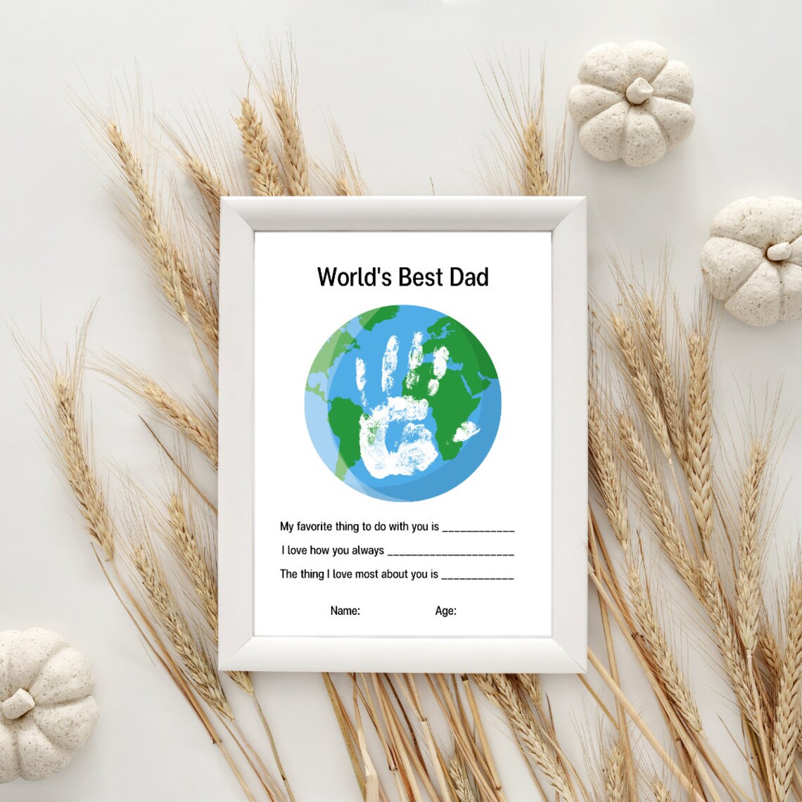 Fathers Day Handprint Craft | Fathers Day Craft | Fathers Day Art ...