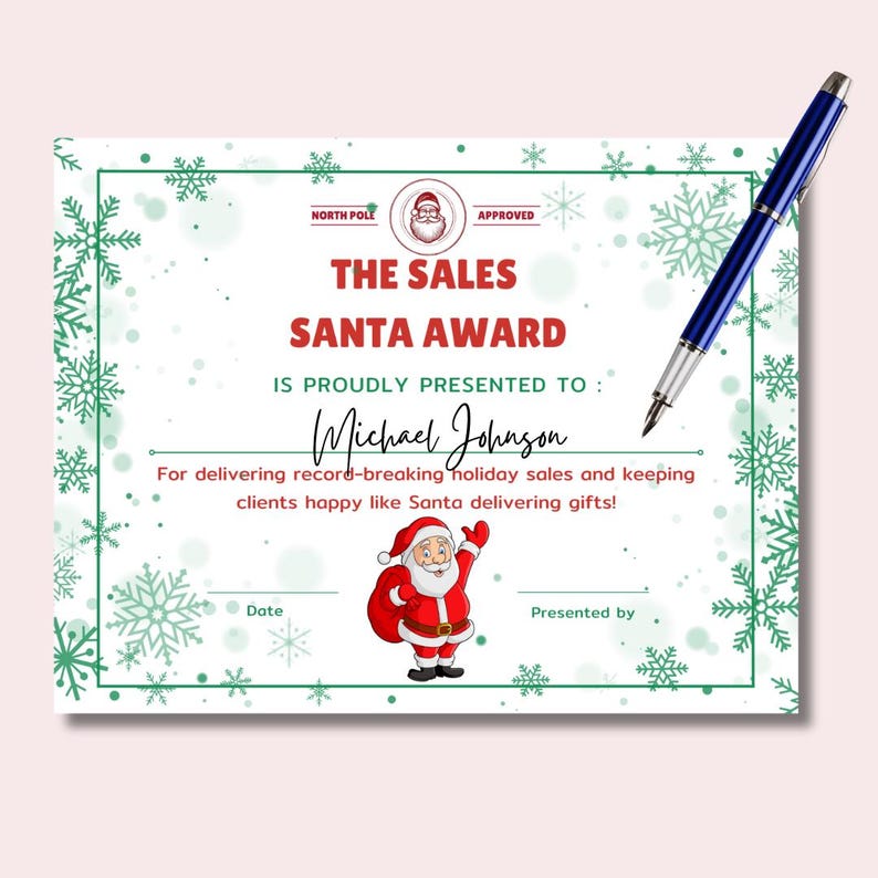 45 Funny Christmas Awards for Employees, Certificates Editable in Canva ...