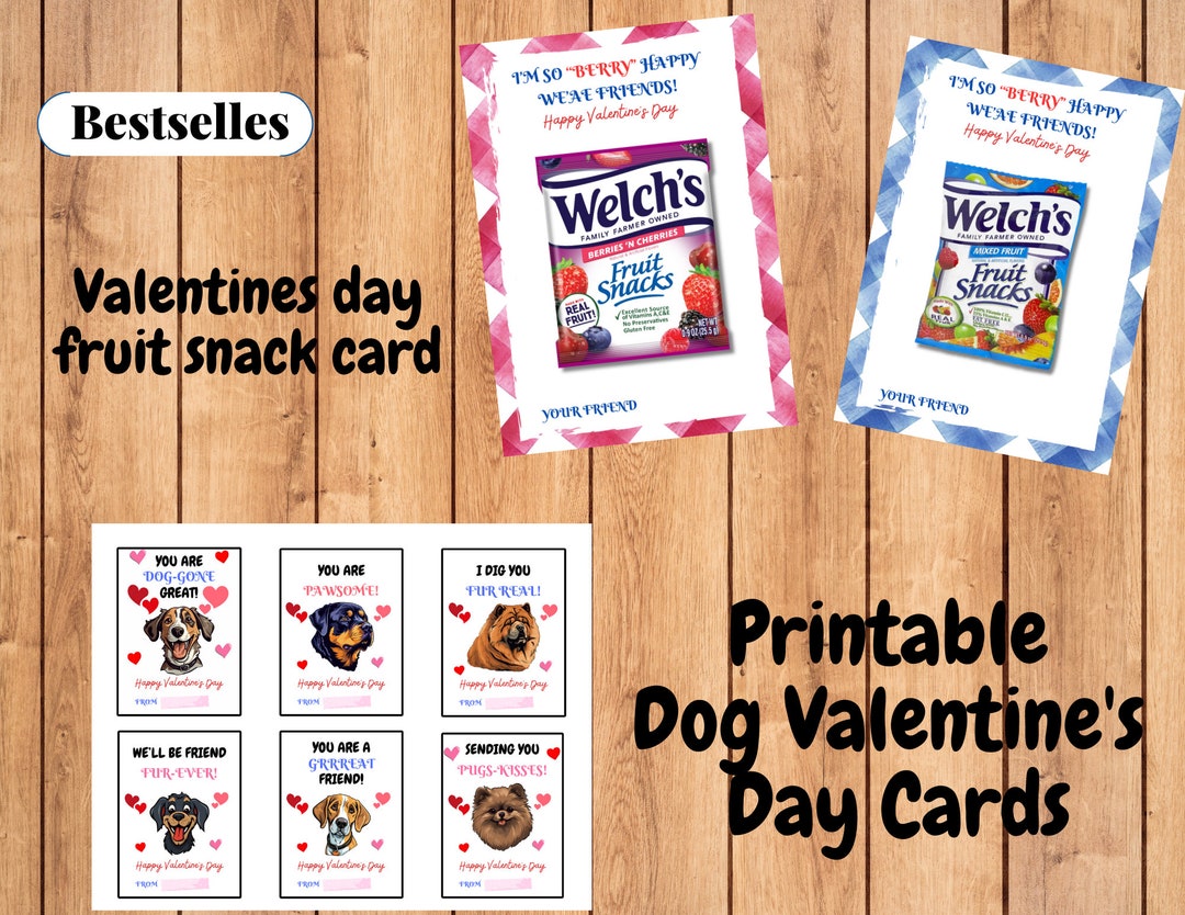 Valentines Day Fruit Snack Card Printable I'm so Berry Happy We're ...
