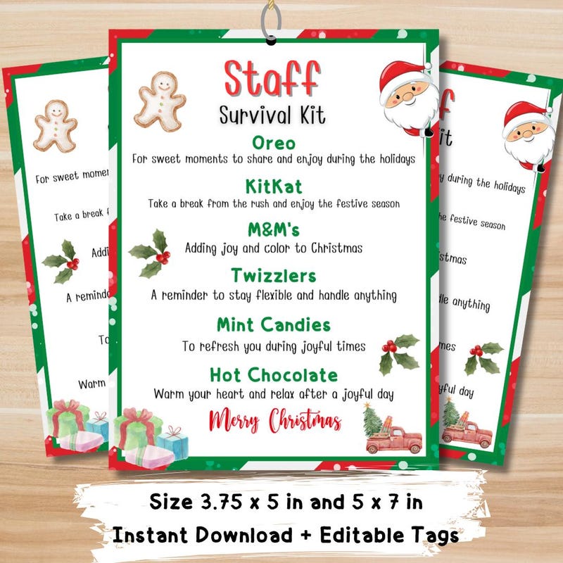 Staff Survival Kit - Etsy