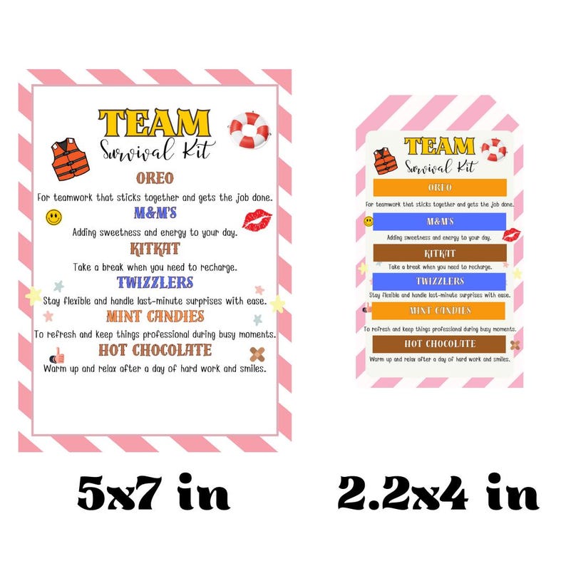 35 Employee Appreciation Sweet Treat Gift Tags (digital Download) - Etsy