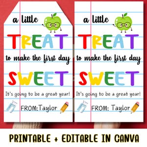 Editable Teacher Appreciation Week Gift Tags Thank You Teacher Gift Tag ...