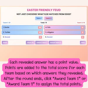 Easter Friendly Feud Game: Editable Canva Template (instant Download ...