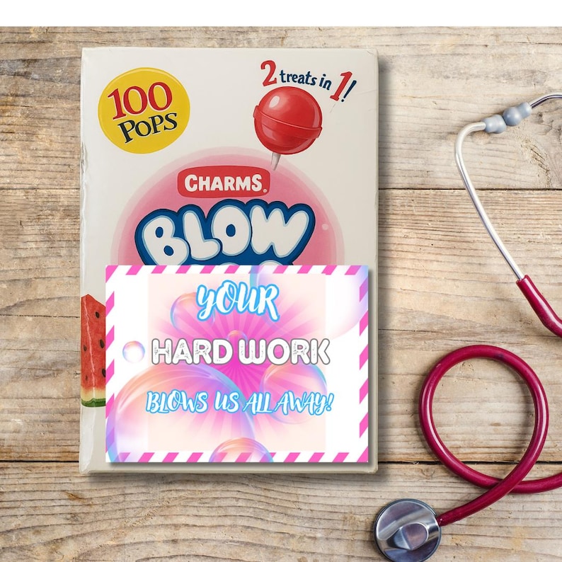 Nurse Appreciation Candy Grams: Printable Thank You Tags (PDF) - Etsy