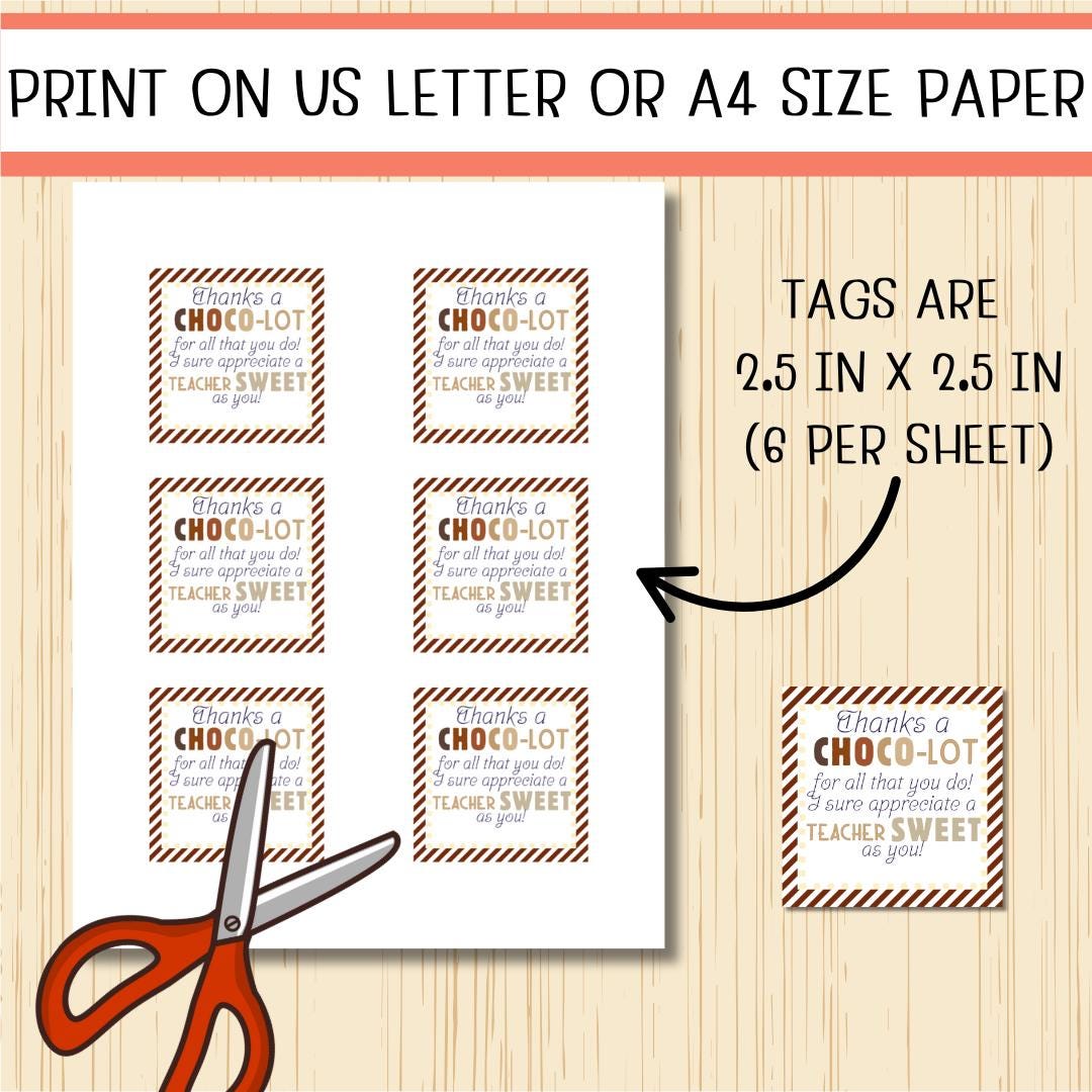 Starburst Teacher Appreciation Gift Tag: Printable Candy Tags (digital ...