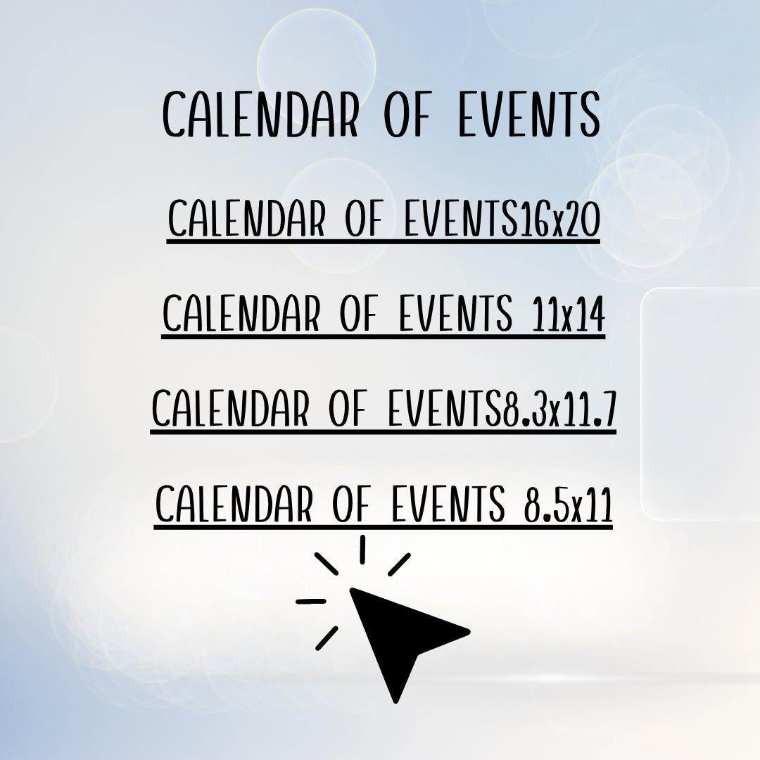 Editable PTO Calendar Flyer Canva Template: School Event Planner ...