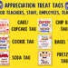 Appreciation Treat Tags Bundle: Teacher, Employee Thank You (digital ...