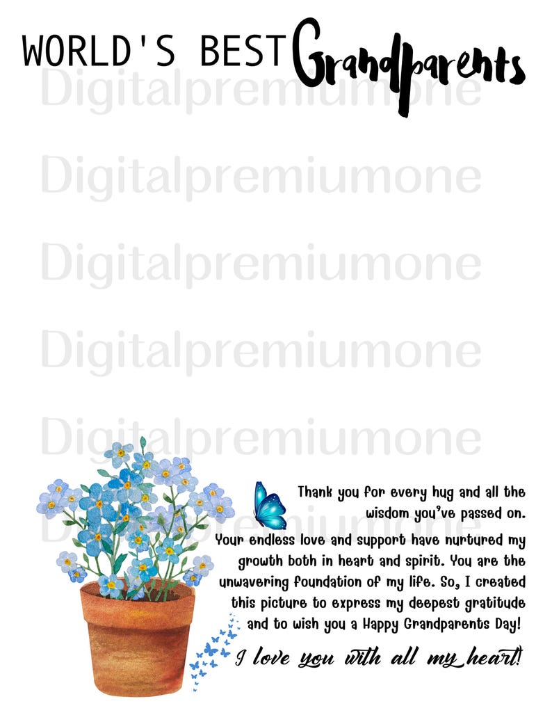 Grandparents Day Handprint Art Craft | Gift for Grandparents From ...