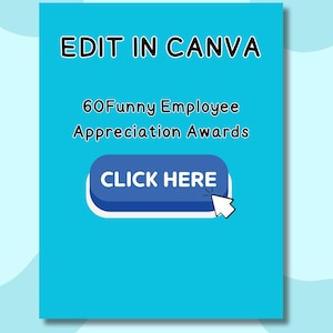 Funny Employee Appreciation Awards: 60 Printable Certificates (editable ...