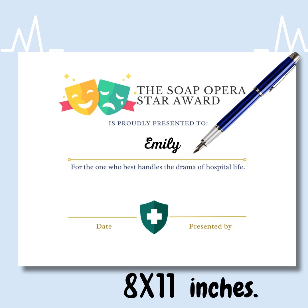 Funny Nurse Award Printable Bundle: 50 RN Coworker Awards (digital ...