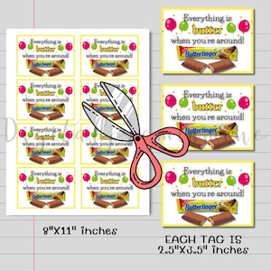 Candy Gift Tags for Kids: Printable Lunchbox Notes (PDF Download) - Etsy